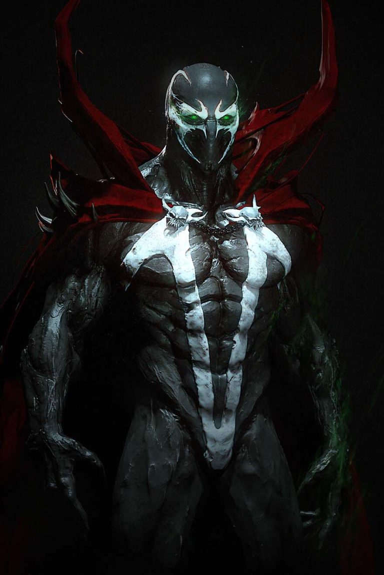 Spawn Fan Art, 3D Sculpture - Vertex Mode