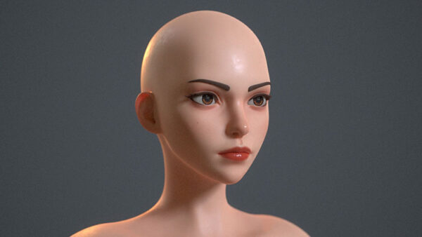 Download New Stylized Female Base Mesh - Vertex Mode